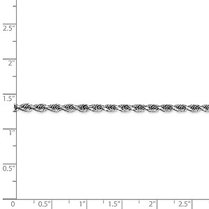 Solid 14k White Gold 3mm Diamond-Cut Quadruple Rope Bracelet - with Secure Lobster Lock Clasp 7"