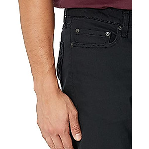 Amazon Essentials Men's Straight-Fit Stretch Jean, Black, 28W x 28L