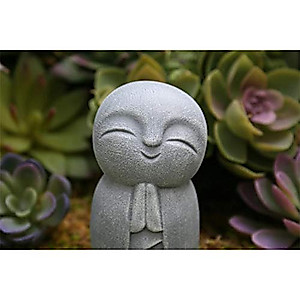 VELIHOME Jizo Statue,Jizo Monk Statue,The Perfect Little Jizo Buddha for Your Home or Garden Outdoor Decoration