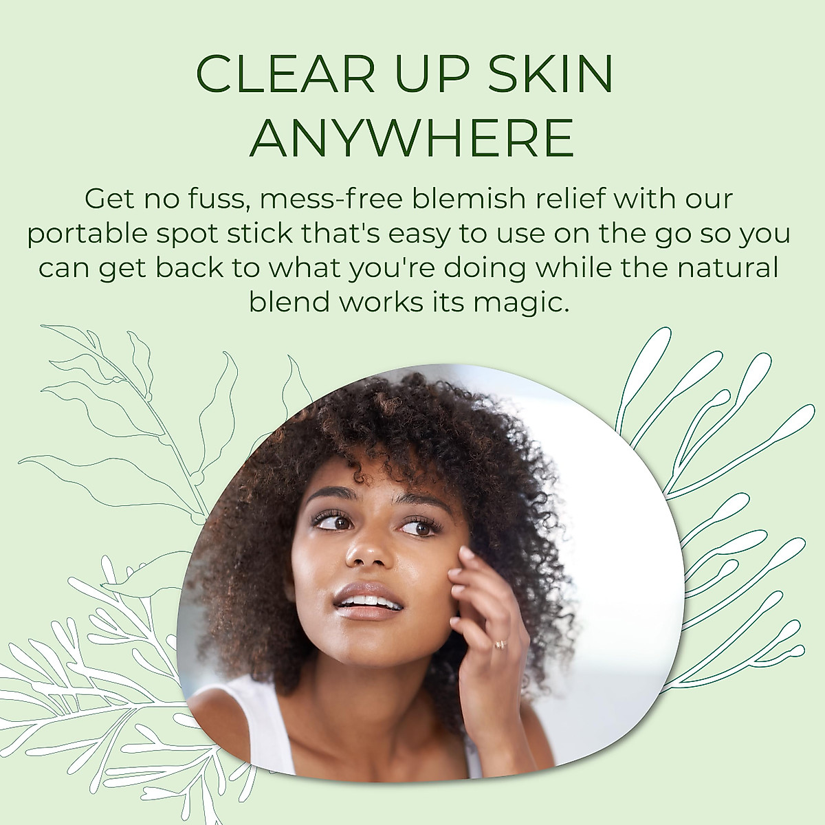 Sea El Kelp Blemish Stick Skincare Pimple Blackhead & Acne Spot Treatment Witch Hazel Rosemary & Tea Tree Oil Serum & Skin Toner for Women & Men, All Skin Types - .33 oz