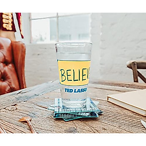 Silver Buffalo Ted Lasso Believe Pint Glass | Holds 16 Ounces