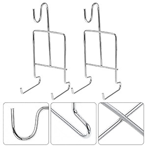 Kichvoe Glass Coffee Mugs 4Pcs Coffee Mug Holder Tea Cup Display Stand Drinking Glasses Bottle Drying Rack Stand Saucer Dishes Organizer Rack for Kitchen Restaurant Office Display Cabinet