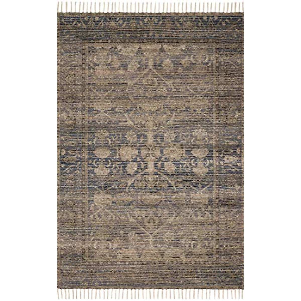 Justina Blakeney x Loloi Cornelia Collection COR-02 Indigo / Natural Transitional 7'-9" x 9'-9" Area Rug