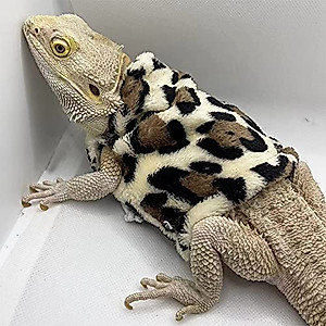 4 Pack Lizard Clothes for Bearded Dragons Straw Hat Set Reptile Apparel Handmade Sleeveless T-Shirt Vest Skin Protection Photo Party for Lizard Bearded Dragon Crested Gecko Chameleon (L, 4 Pack Set)