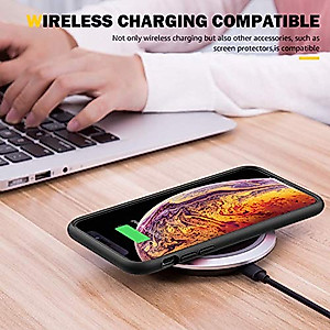 Humixx Shockproof Series iPhone X Case/iPhone Xs Case, [Military Grade Drop Tested] [Upgrading Material] Translucent Matte Case with Soft Edge, Heavy Duty Protective Case, 5.8 Inch Black