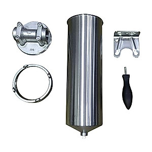VivoWave Stainless Steel Industrial 10" Filter Housing 3/4" NPT with Drain Port Shelco(1)