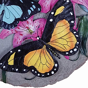 Spoontiques - Garden Décor - Butterfly Stepping Stone - Decorative Stone for Garden