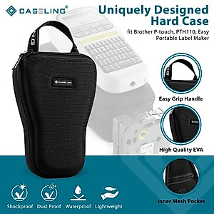caseling Hard Case Fits Brother P-Touch PTH110 Easy Portable Label Maker. (case only)