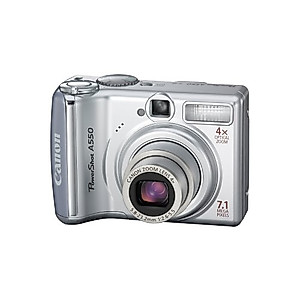 Canon PowerShot A550 7.1MP Digital Camera with 4x Optical Zoom