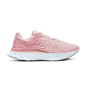 Nike Womens React Infinity Run FK 3 Running Trainers DD3024 Sneakers Shoes (UK 4.5 US 7 EU 38, Pink Glaze White Pink Foam 600)