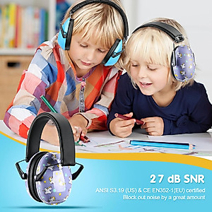ProCase Noise Cancelling Headphones for Kids Toddler, SNR 27dB Noise Reduction Ear Muffs, Kids Ear Protection for Fireworks Autism, Sensory Headphones for Autistic Kids -Carton