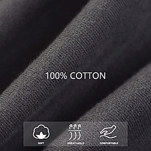 AMY COULEE Men's Casual Shorts Cotton 9 inch Lounge Sweat Shorts (M, Anchor Gray)