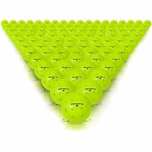 Dura Fast 40 Pickleballs | Outdoor Pickleball Balls Neon or Yellow USAPA Approved and Sanctioned for Tournament Play, Professional Perfomance… (Neon, 6 Pack)
