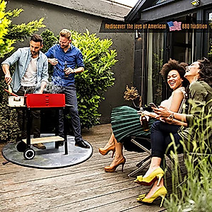 Safeparty Fire Pit Mats for Under Fire Pit - (38" Large) 3 Layers Premium Round Fire Pit Mat for Deck, Patio, Grass and Composite, Fire Pit Pad, Fire Mat, Fireproof Mat for Fire Pit Grill BBQ Smoker