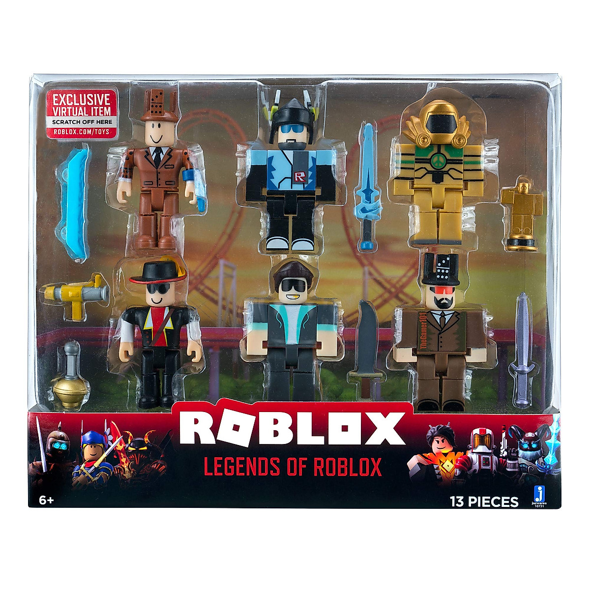 Roblox Action Collection - Legends of Roblox Six Figure Pack [Includes Exclusive Virtual Item]