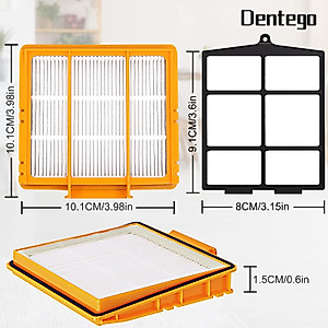 6-Pack Replacement Part for Shark AV2501AE RV2502AE AV2501S RV2520AOUS AV2510AOUS Smart AI Robot Vacuum Cleaner,4 x HEPA filters,2 x Pre-Motor Filter for shark av2501s filters