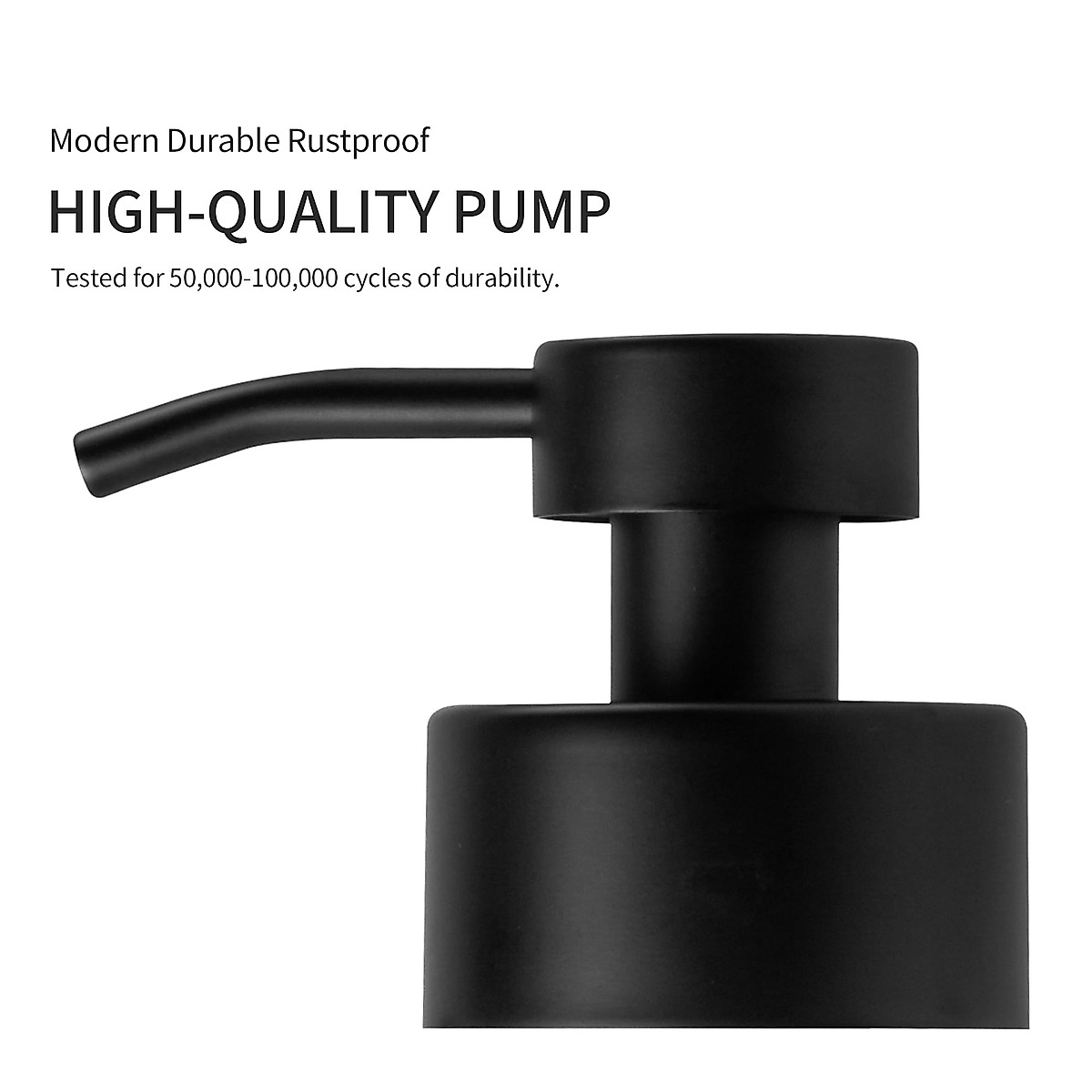 Enra Foaming Soap Dispenser with Window,12oz Blue Kitchen Soap Dispenser with Stainless Steel Hand Pump, Foam Modern Glass Refillable Bottle for Bathroom Kitchen (Blue Foam Dispenser)