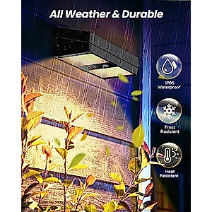 FabStyl 12 Pack Solar Fence Lights, Solar Deck Lights Outdoor Step Lights Waterproof LED Solar Wall Lights for Stair, Deck, Patio, Garden, Wall, Swimming Pool, Yard, Post, Halloween, Christmas