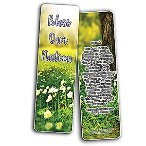 Prayers for Nations Bookmarks (60-Pack) - Perfect Giftaway for Sunday School and Ministries