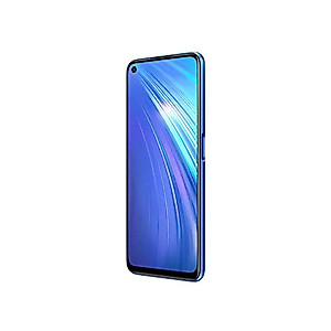 Realme 6 (64GB, 4GB) 6.5" 90Hz Display, 30W Fast Charge, MediaTek Helio G90T, GSM Unlocked Global 4G LTE (T-Mobile, AT&T, Metro) International Model - RMX2001 (64GB SD Bundle, Comet Blue)