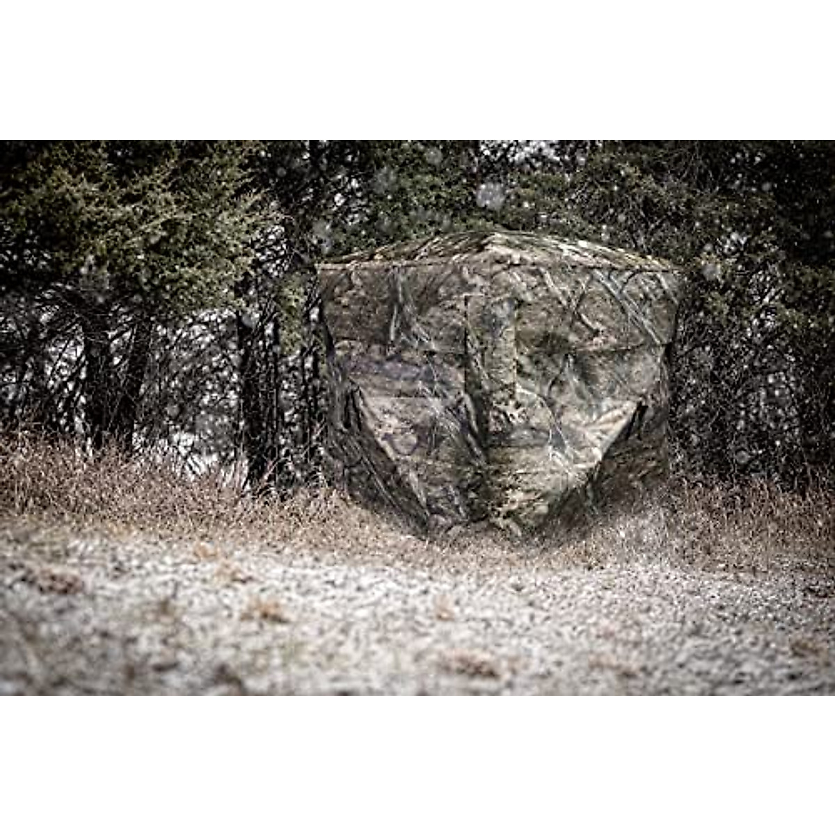 Ameristep FieldView 3 Durable One-Way View See-Through Mesh Hub Style Hunting Ground Blind | 3 Hunters Concealment | Mossy Oak DNA Camo