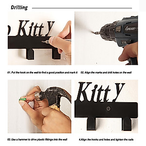 SUPERDANT Key Holder Car Theme Wall Mounted Key Hooks for Wall Decorative with 10 Hooks Black Metal Key Organizer Rack Hanger for Entryway Front Door Hallway Office Man Cave Decor