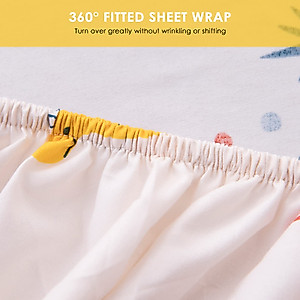 Waterproof Fitted NUKLOR Crib Mattress Pad and Toddler Crib Mattress, Protective Baby Crib Mattress Cover, Bedding Sets Breathable and Hypoallergenic for Boys and Girls (27.5'' x 52'' x 6'' 1Pack)