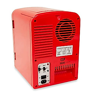 Marvel Comics Spider-Man 4-Liter Mini Fridge Thermoelectric Cooler With Light-Up Eyes | Holds 6 Cans | Small Refrigerator Drink Cooler for Soda, Beer, Skincare