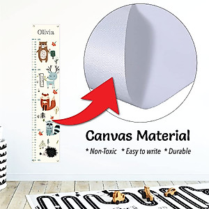 Personalized Kids Canvas Growth Chart, Height Chart, Growth Chart Banner