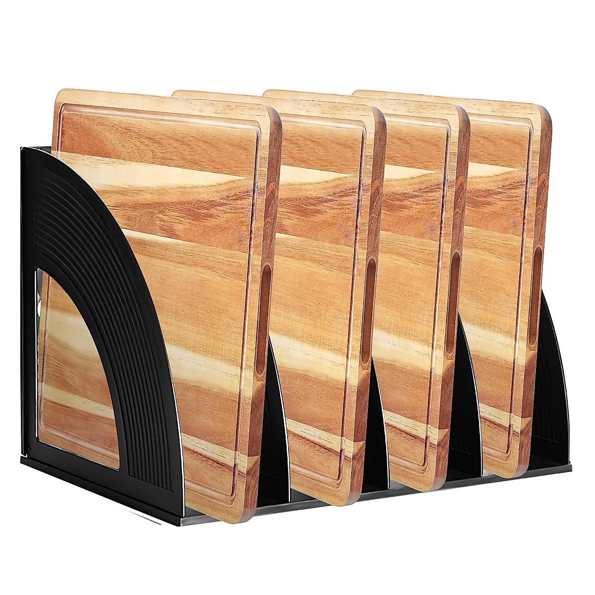 Lemical Sturdy Magazine File Holder Organizer No Width Limitation Book Rack Desktop File Folder Frames Dividers Document Storage Box File Rack File Sorter Office Supplies