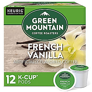 Green Mountain Coffee Roasters French Vanilla Keurig Single-Serve K-Cup pods, Light Roast Coffee, 12 Count
