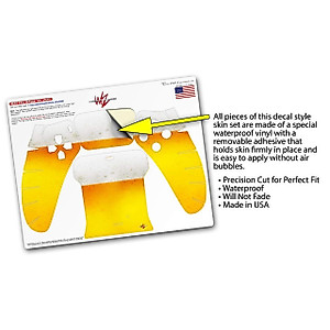WraptorSkinz Skin Wrap compatible with Sony PS5 DualSense Controller Beer (CONTROLLER NOT INCLUDED)