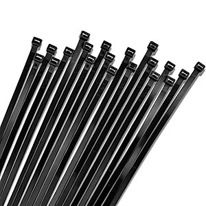 Bolt Dropper 1000-Piece Set of Cable Zip Tie 8 inch - 40lbs Tensile Strength - Heavy Duty, Self-Locking Premium UV-Resistant Nylon Ties - Indoor & Outdoor Organization of Cables, Tarps, & More
