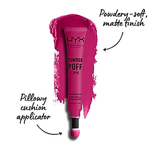 NYX PROFESSIONAL MAKEUP Powder Puff Lippie Lip Cream, Liquid Lipstick - Teenage Dream (Hot Pink)