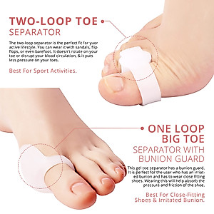 PEDIGOO Bunion Corrector for Women and Men, Slip Proofing Version Bunion Toe Separator, Orthopedic Bunion Splint for Big Toe Pain Relief and Toe Straightening