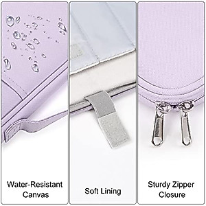 12.9 Inch Tablet Sleeve Bag, iPad Pro 12.9 Tablet Carrying Case for iPad Pro 12.9 M2/M1/2022-2018, 13" iPad Pro M4/iPad Air M2 2024, Samsung Galaxy Tab S8/S7+/Plus/FE/Tab Pro S 12.2" Pouch Bag, Purple