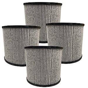 Think Crucial 3-in-1 HEPA Style Air Purifier Filter Compatible with Bissell MYair Personal Air Purifier 2780A, replacement for Part 2801 (1 PACK)