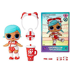 LOL Surprise X FIFA World Cup Qatar 2022 Dolls with 7 Surprises Including Accessories, Limited Edition Collectible Doll with Soccer Theme, Holiday Toy, Great Gift for Kids Girls Ages 4 5 6+ Years
