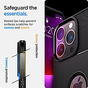 Spigen Rugged Armor Designed for iPhone 13 Pro Case (2021) - Matte Black