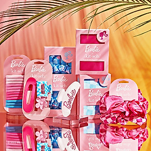 Barbie x Kitsch Satin Pillowcase with Zipper - Softer Than Silk Pillow Cases for Hair and Skin | Cooling Pillow Cases Covers | Satin Pillow Cases Standard Size 19x26 (Malibu Barbie, 1 Pack)