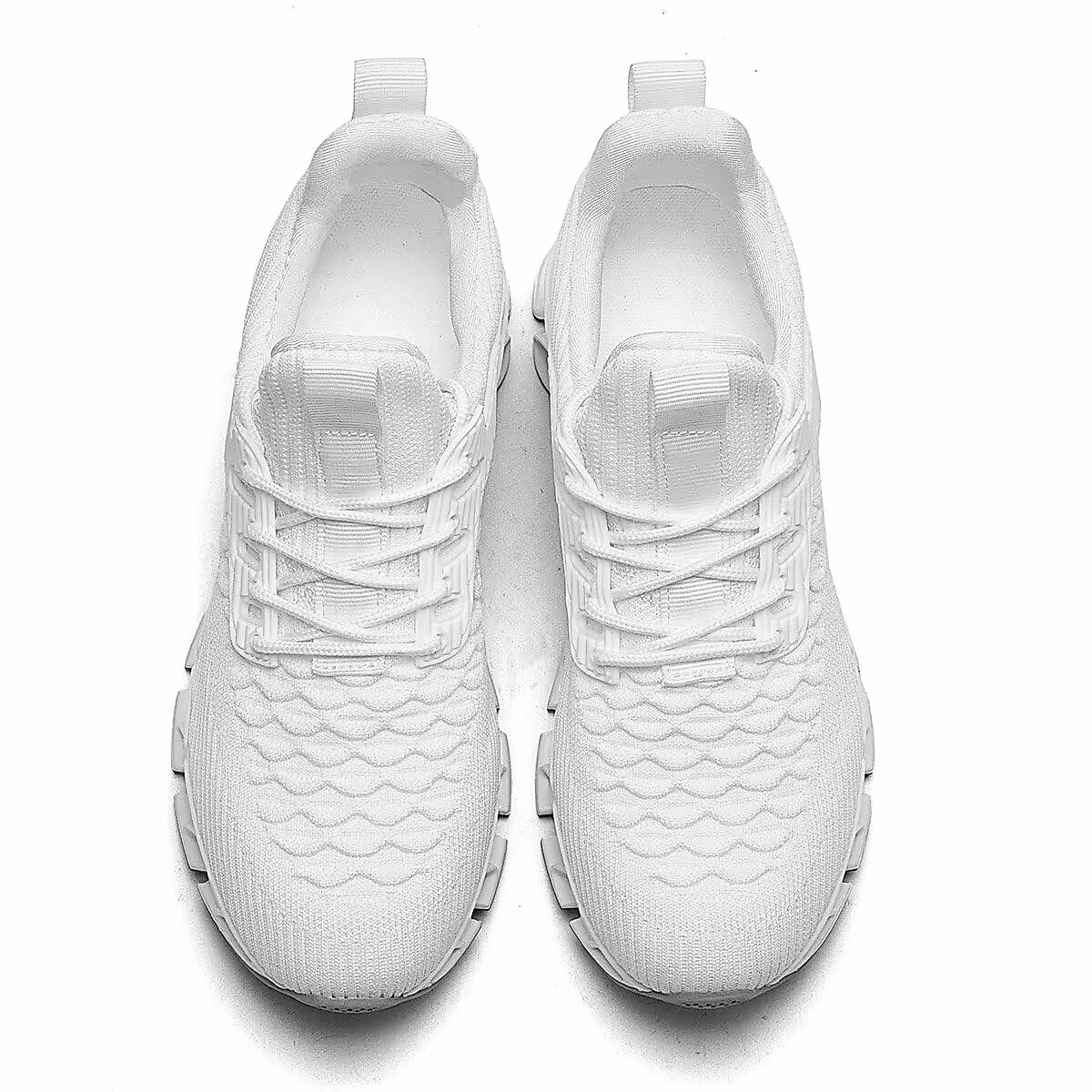 Non Slip Shoes for Women Tennis Shoes Ladies Slip on Fashion Blade Sneakers Women's Running Walking Sport Shoes Kids White