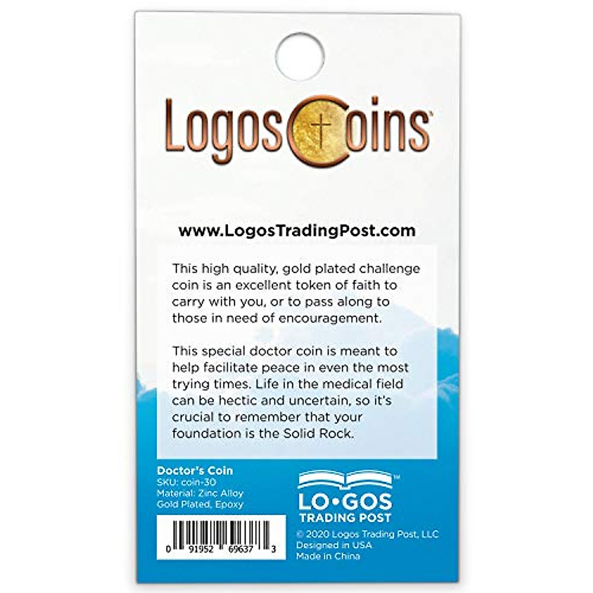 Medical Doctor Psalm 91 Challenge Coins, Gift for Doctors, Men & Women, The Lord is My Refuge & My Fortress, Primum Non Nocere - First Do No Harm. Pocket Token of Peace and Protection