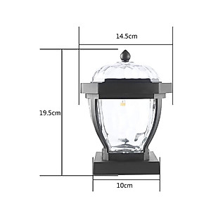 Solar Light Courtyard Villa Home Post Cap Light Waterproof Super Bright Garden Outdoor Pillar Light
