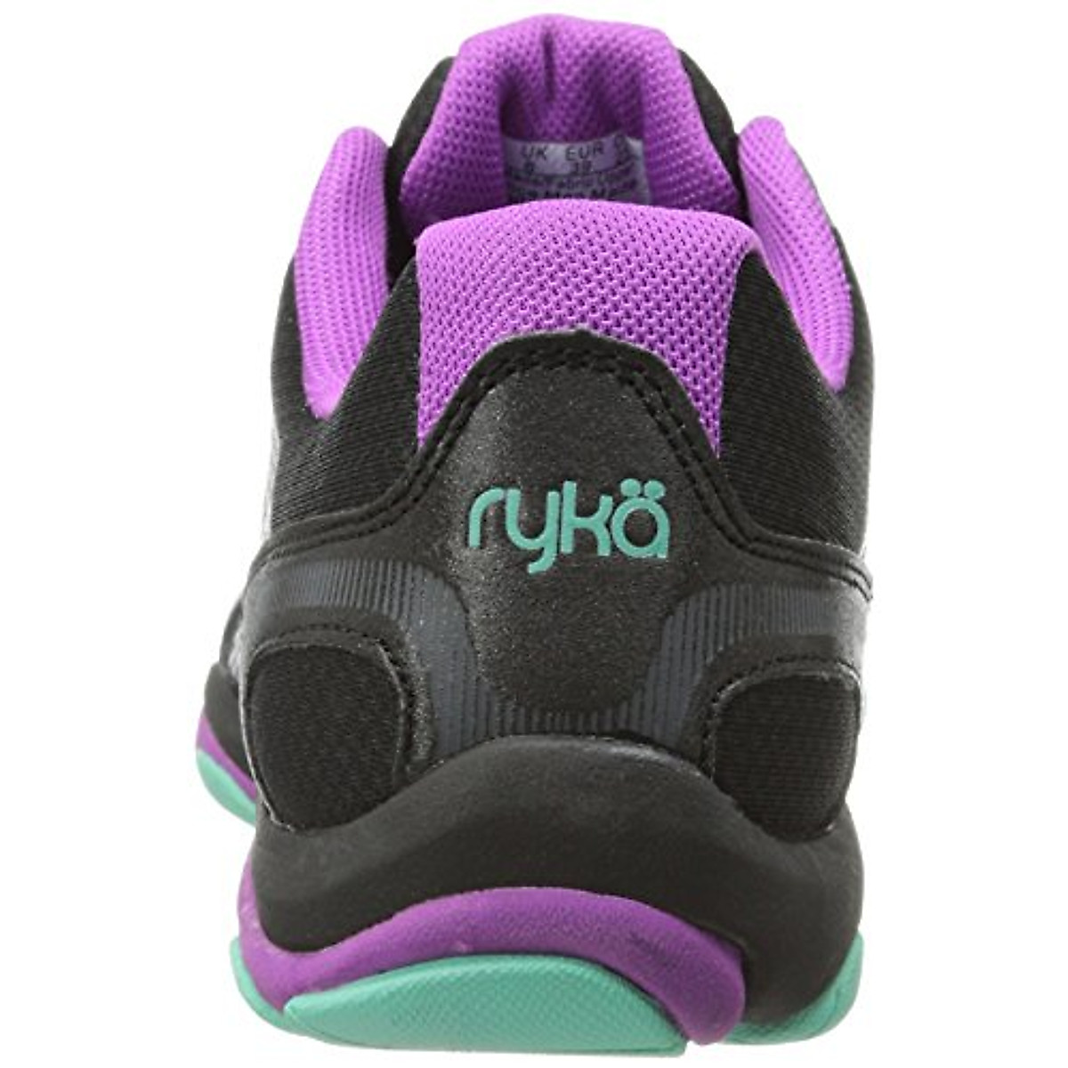 Ryka Women's Influence Black/Sugar Plum/Vivid Aqua Training Shoe 8.5 M US