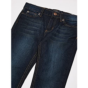 Lucky Brand Girls' Bootcut Fit Stretch Denim Jeans with Zipper Closure & Pockets, Barrier Wash, 14