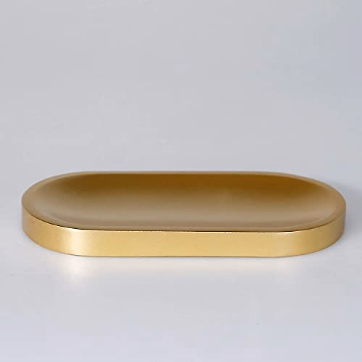 Victoria Elit Bathroom Set 6 Pieces in Gold Color / Dustbin, Toilet Brush, Towel Holder, Soap Dispenser, Toothbrush Holder and Soap Tray / Resin Metarial