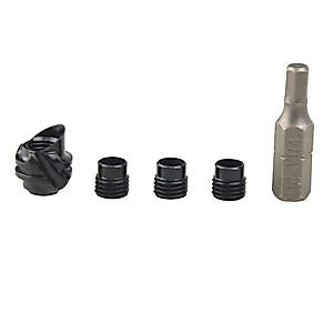 37/45 Degree Aluminum Hooded Peep Sight Compound Bow Housing Aperture Kit with 3 Size inner Core (Black, 37 Degree)