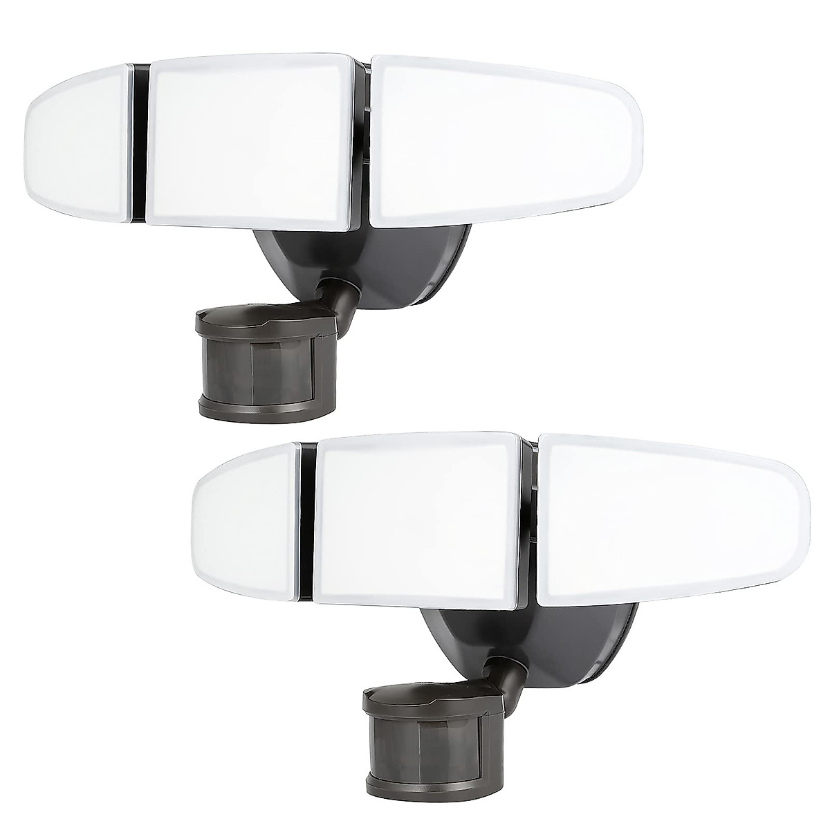 Hykolity LED Security Light with Photocell, 5000K Daylight Dusk to Dawn LED Outdoor Wall Mount Light, 2 Pack