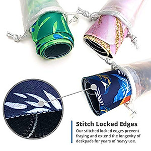 French Koko Large Mouse Pad Long Desk Mat Keyboard Pad Desktop Accessories Home School College Decor Supplies Pretty Extended Mousepad Big Office Essentials Women Girls XL Plant Pink Green Cute Cactus