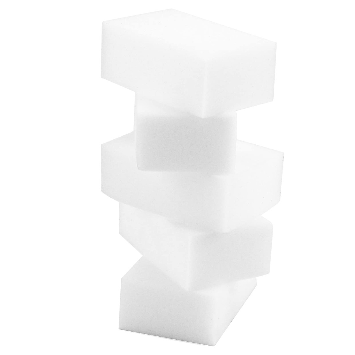 MANCHAP 100 Pack Foam Sponge Cleaning Pads, 3.2 x 2 x 1.2 Inch Lightweight Non-Scratch Scrub Sponge Scrubber Foam Dish Sponges Eraser for Wall, Furniture, Kitchen, Car, White